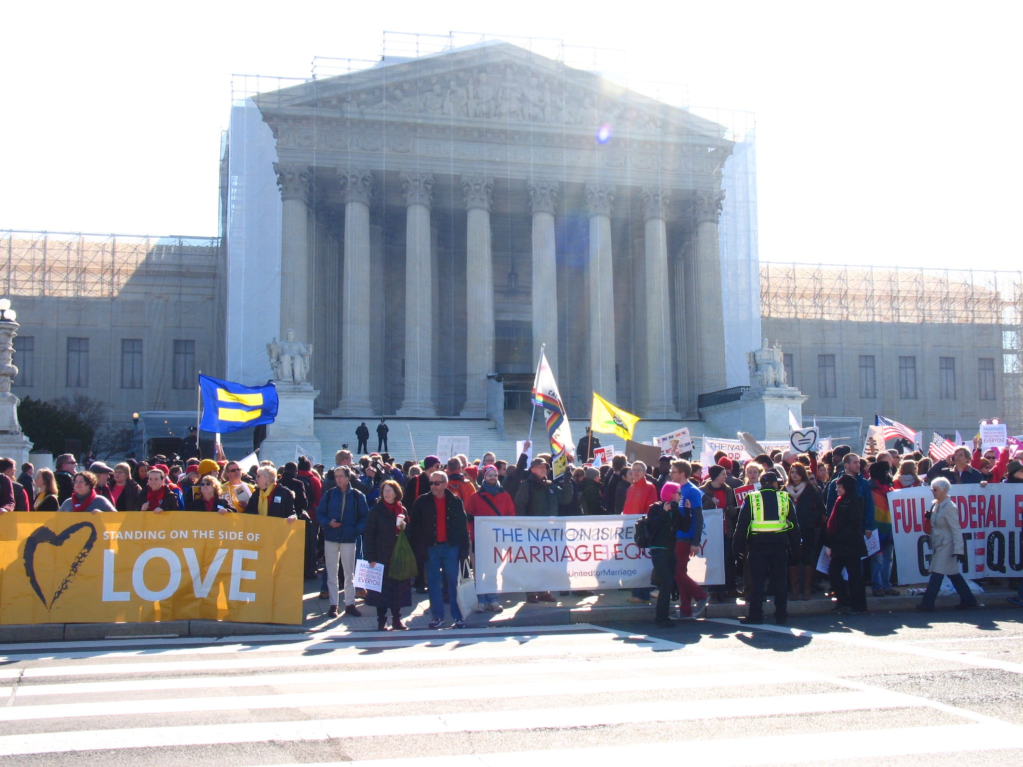 Scenes from outside the Supreme Court - Dallas Voice