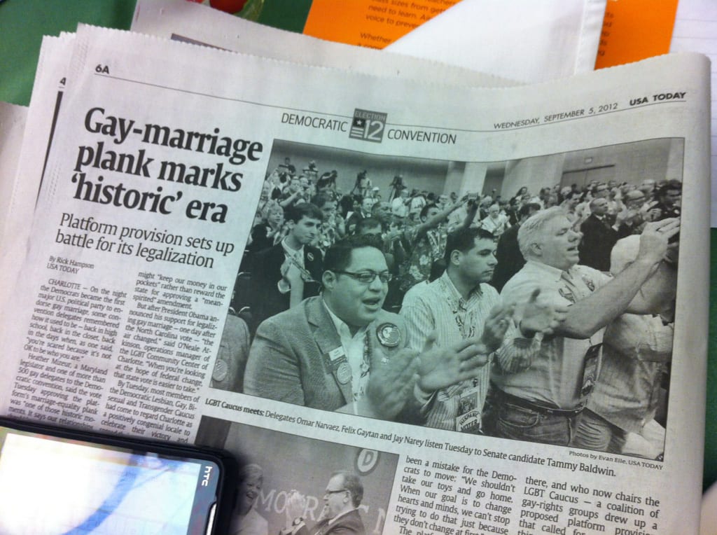 LGBT delegates and issues remain prominent at Democratic convention ...