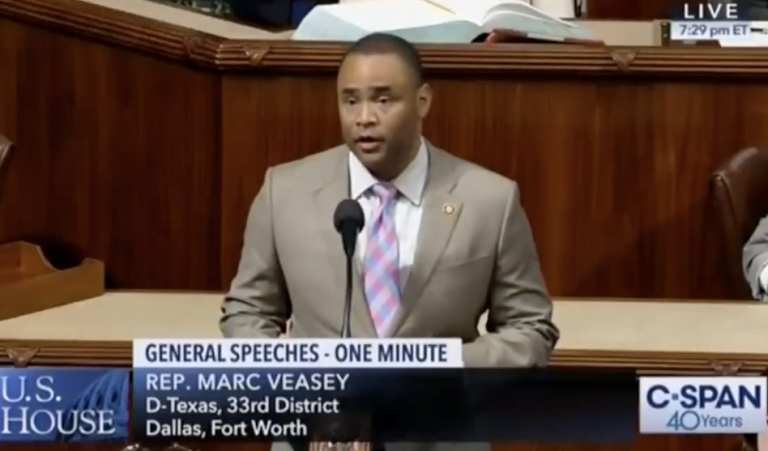 Mark Veasey honors Muhlaysia Booker in the U.S. House - Dallas Voice