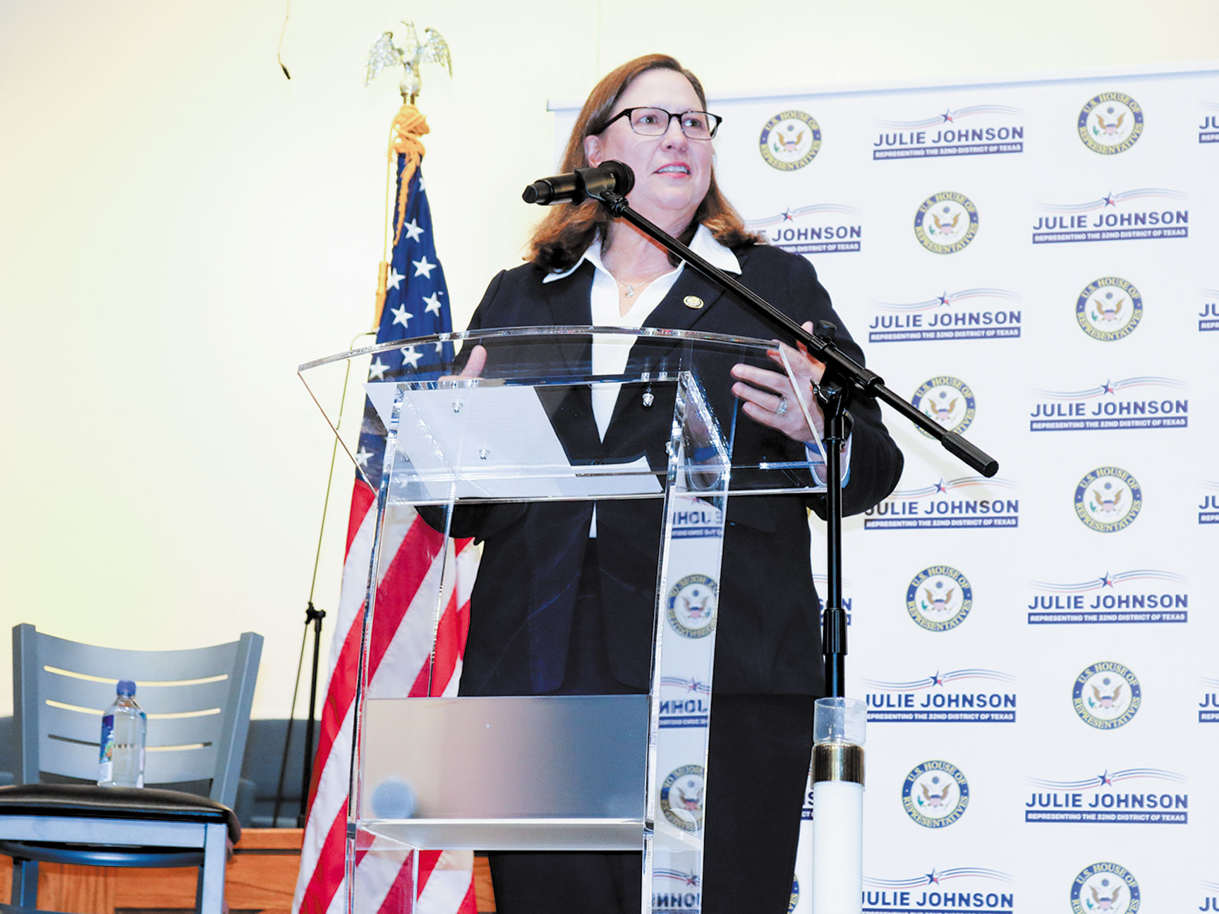 U.S. Rep. Julie Johnson holds town hall, pledges more
