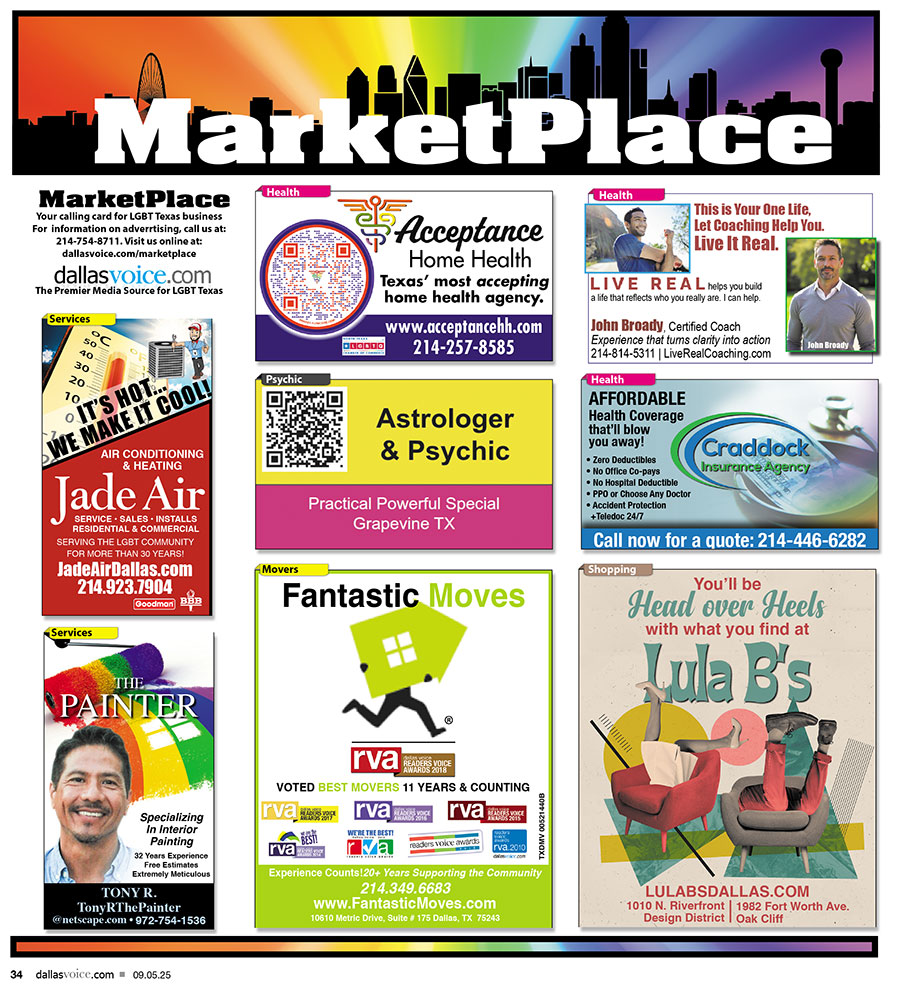MarketPlace - Your calling card for LGBTQ Business! - Dallas Voice