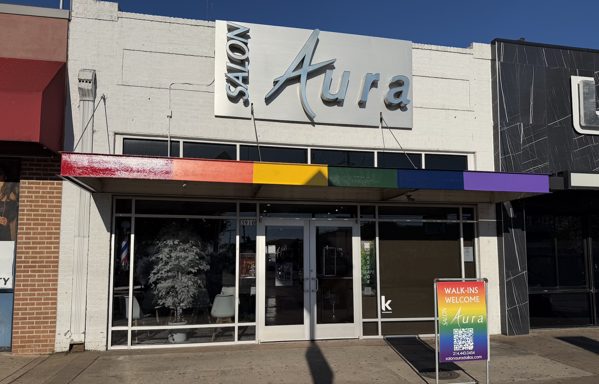 Salon Aura meets the rainbow challenge - Dallas Voice