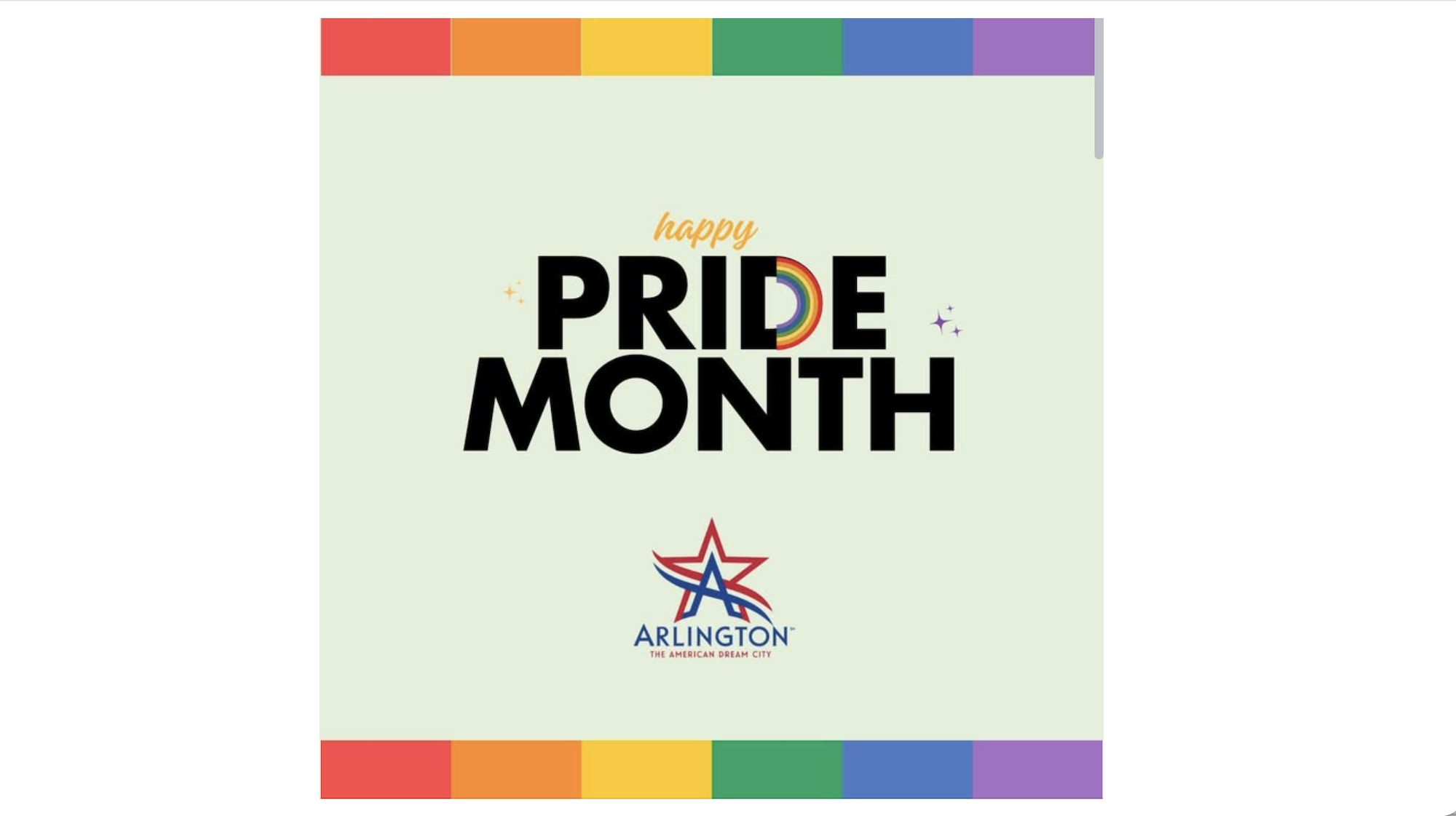 Happy Pride Month from the city of Arlington - Dallas Voice